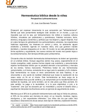 Hermenéutica bíblica desde la niñez (Parte I) | ForChildren